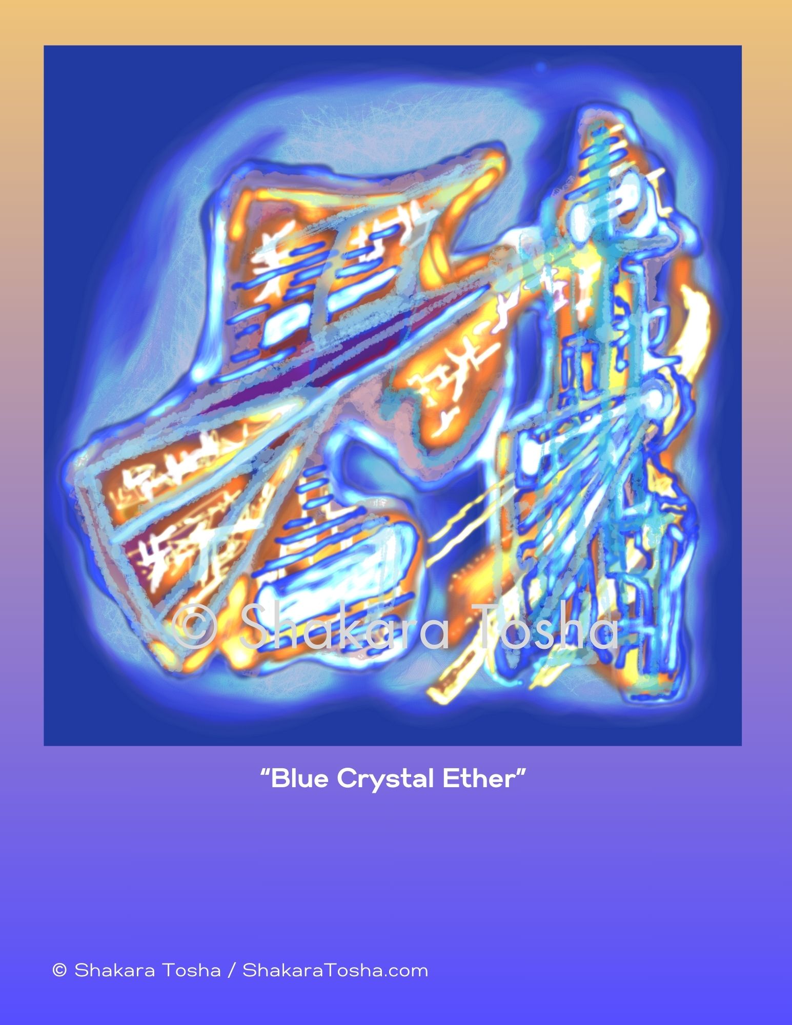 “Blue Crystal Ether” Art Print — Shakara Tosha