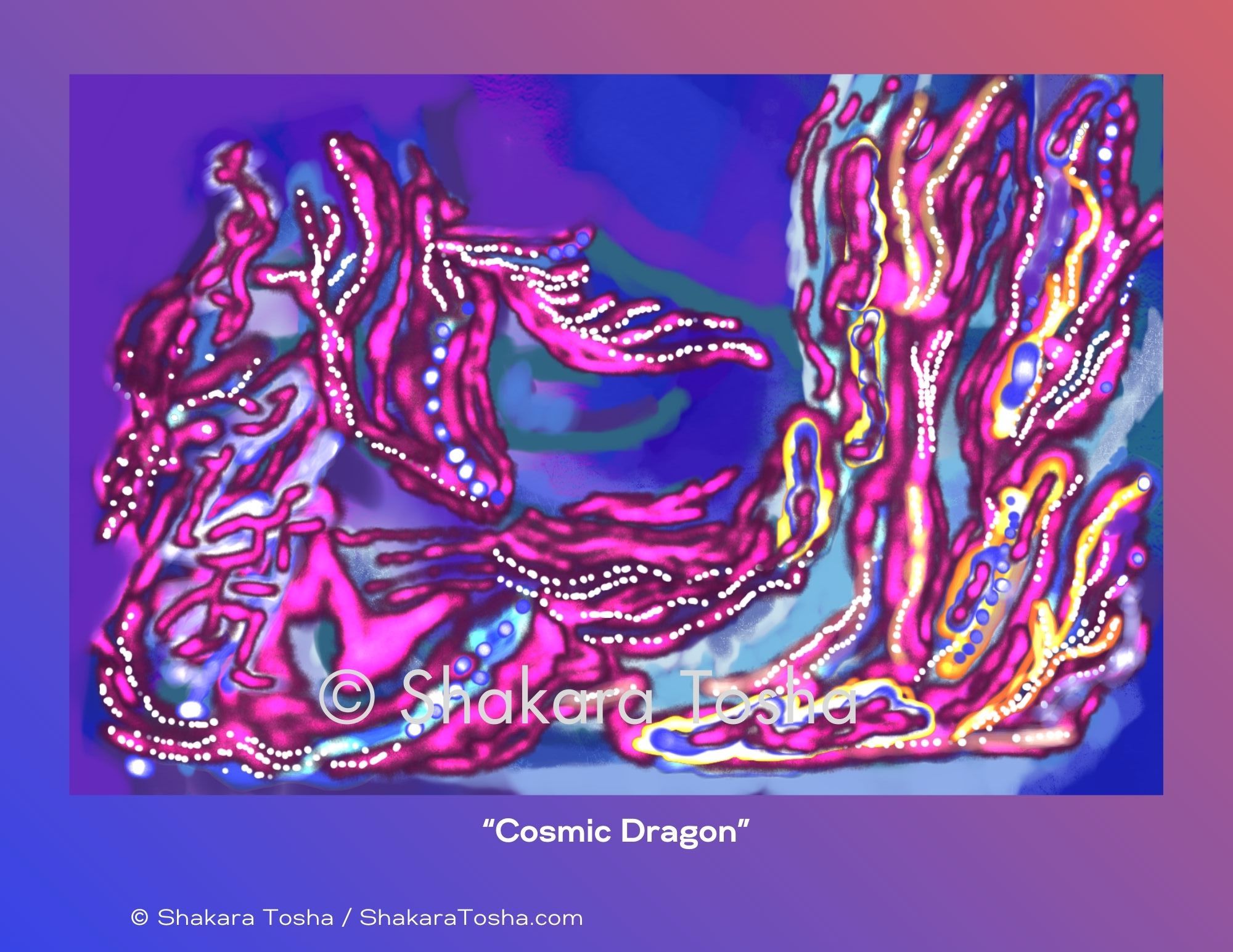 “Cosmic Dragon-Horizontal” Art Print — Shakara Tosha