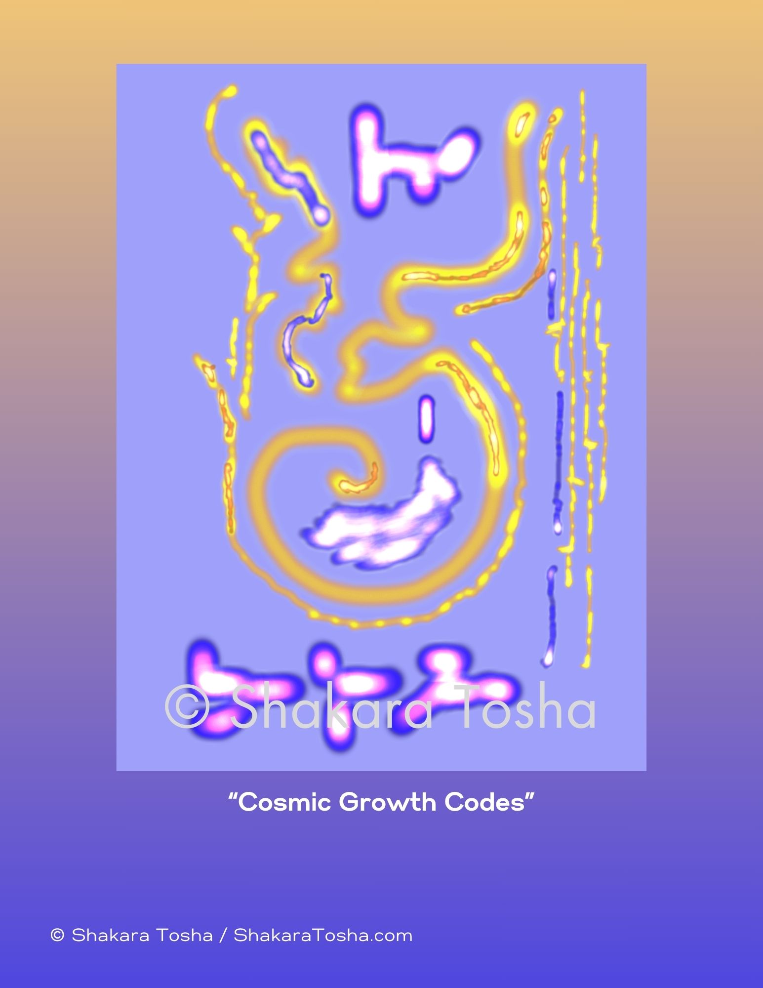 “Cosmic Growth Codes” Art Print — Shakara Tosha