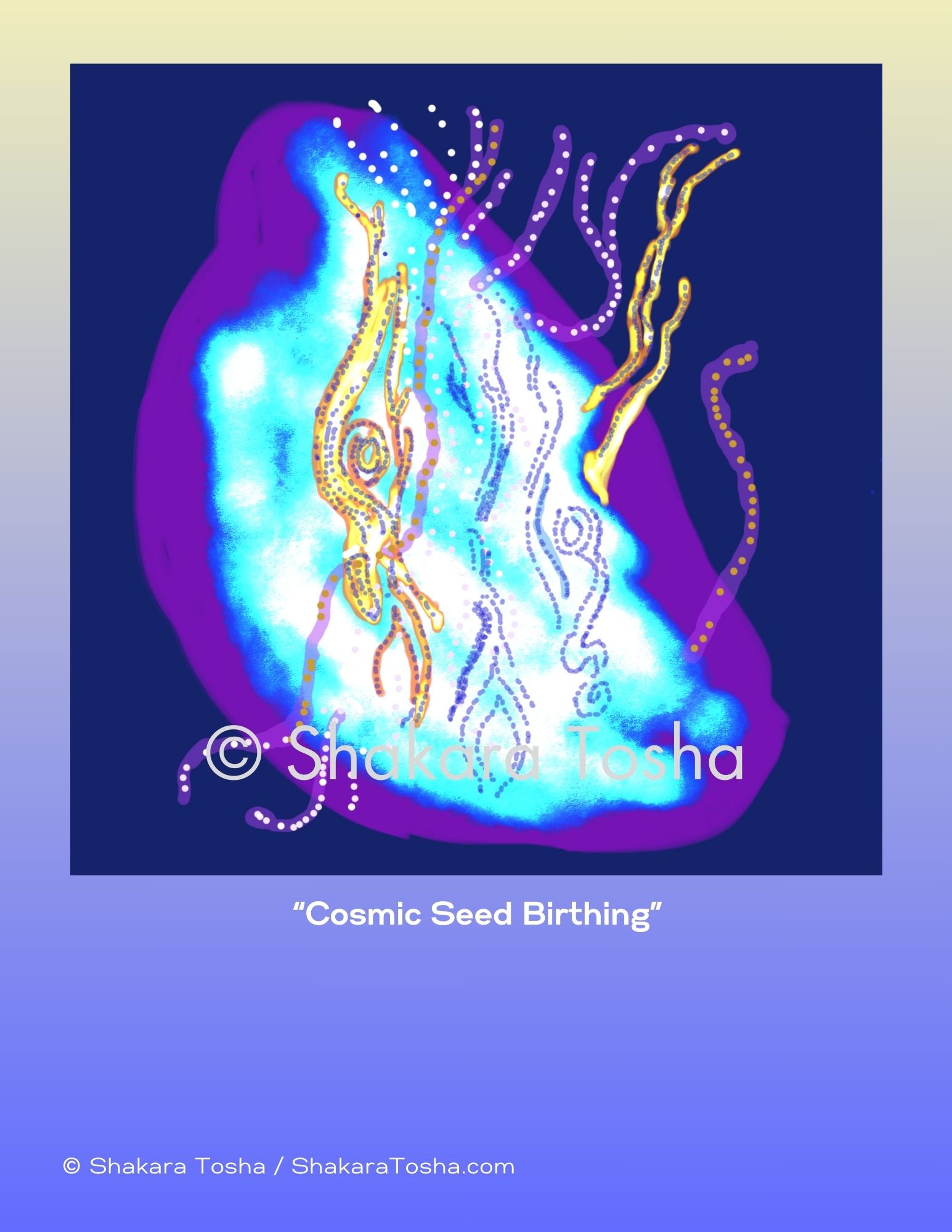 “Cosmic Seed Birthing” Art Print — Shakara Tosha