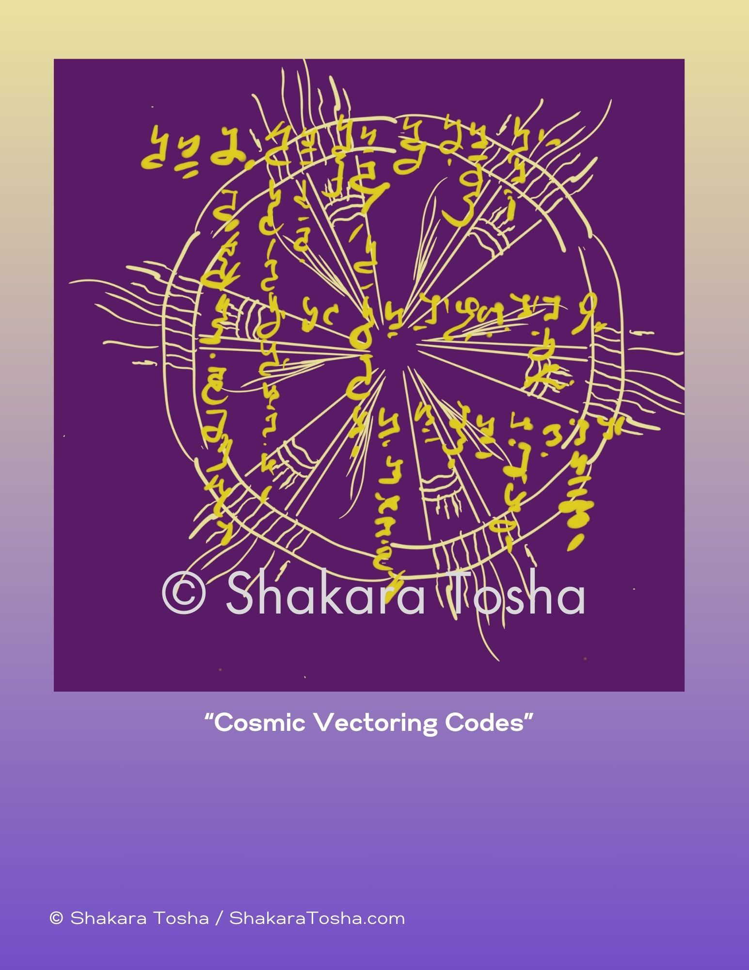 “Cosmic Vectoring Codes” Art Print — Shakara Tosha