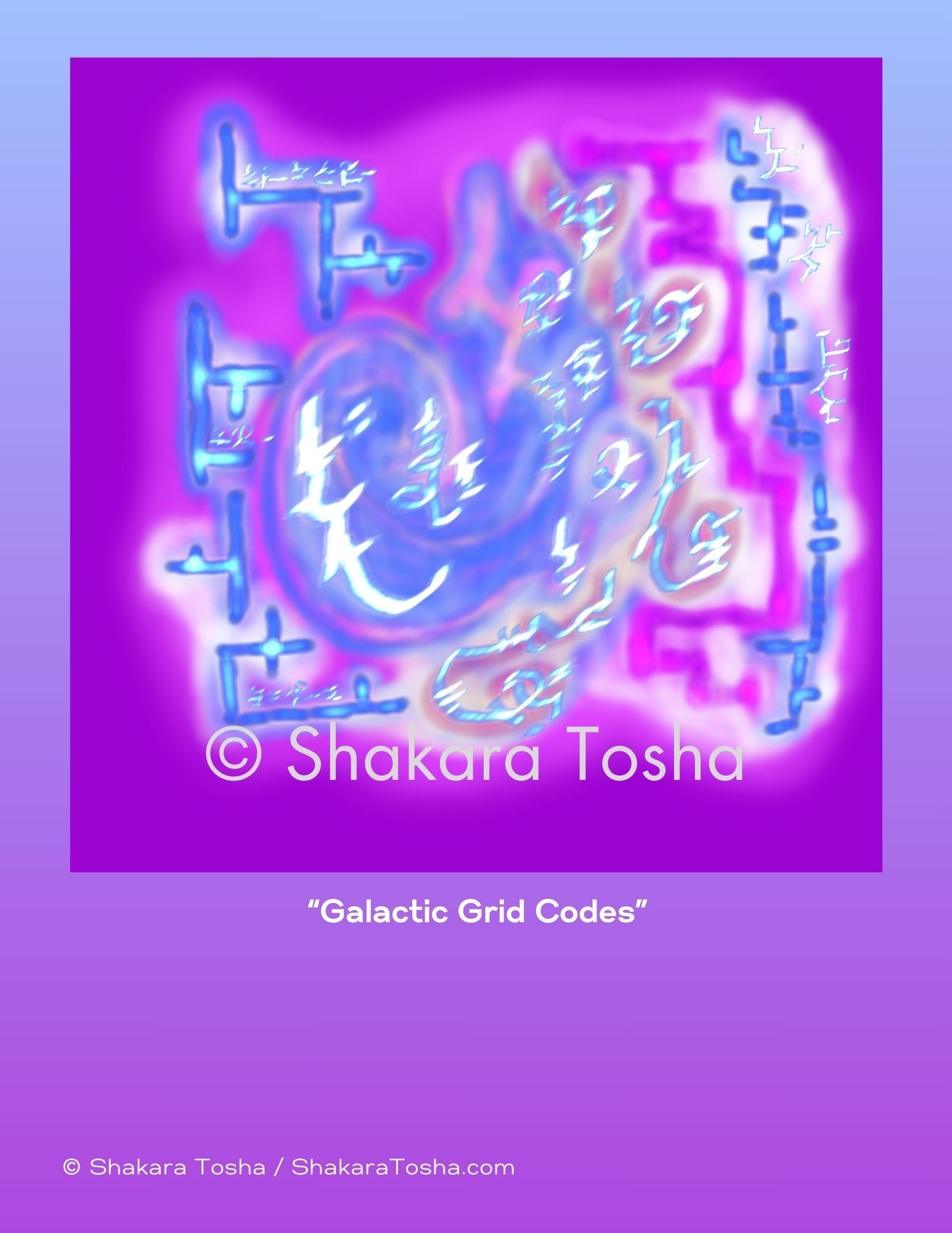 “Galactic Grid Codes” Art Print — Shakara Tosha