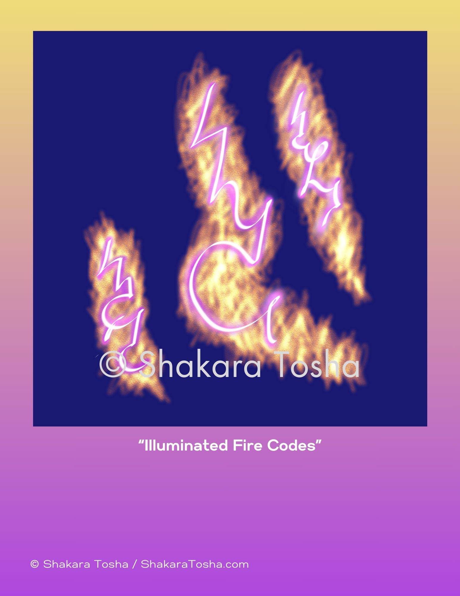 “Illuminated Fire Codes” Art Print — Shakara Tosha