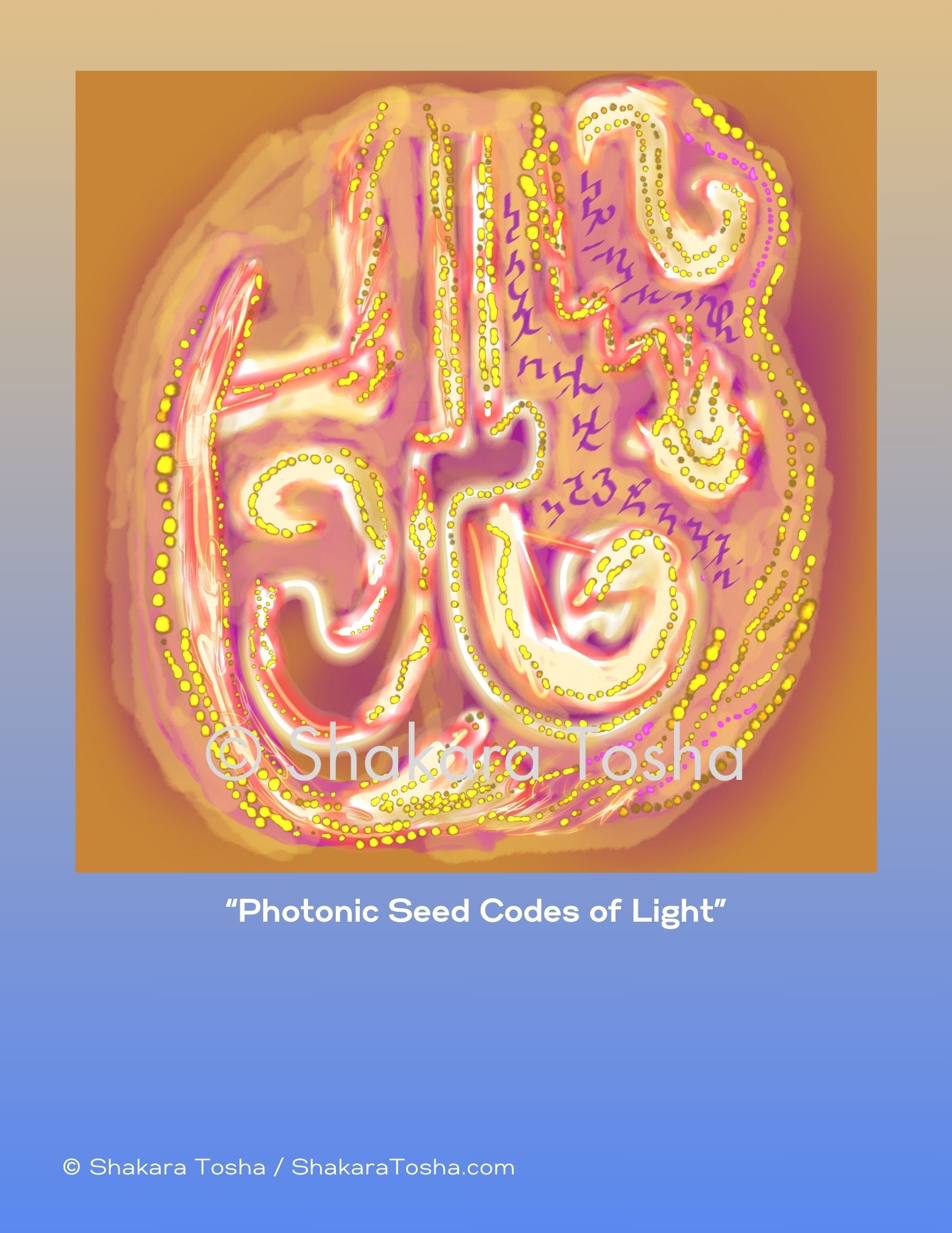 “Photonic Seed Codes of Light” Art Print — Shakara Tosha