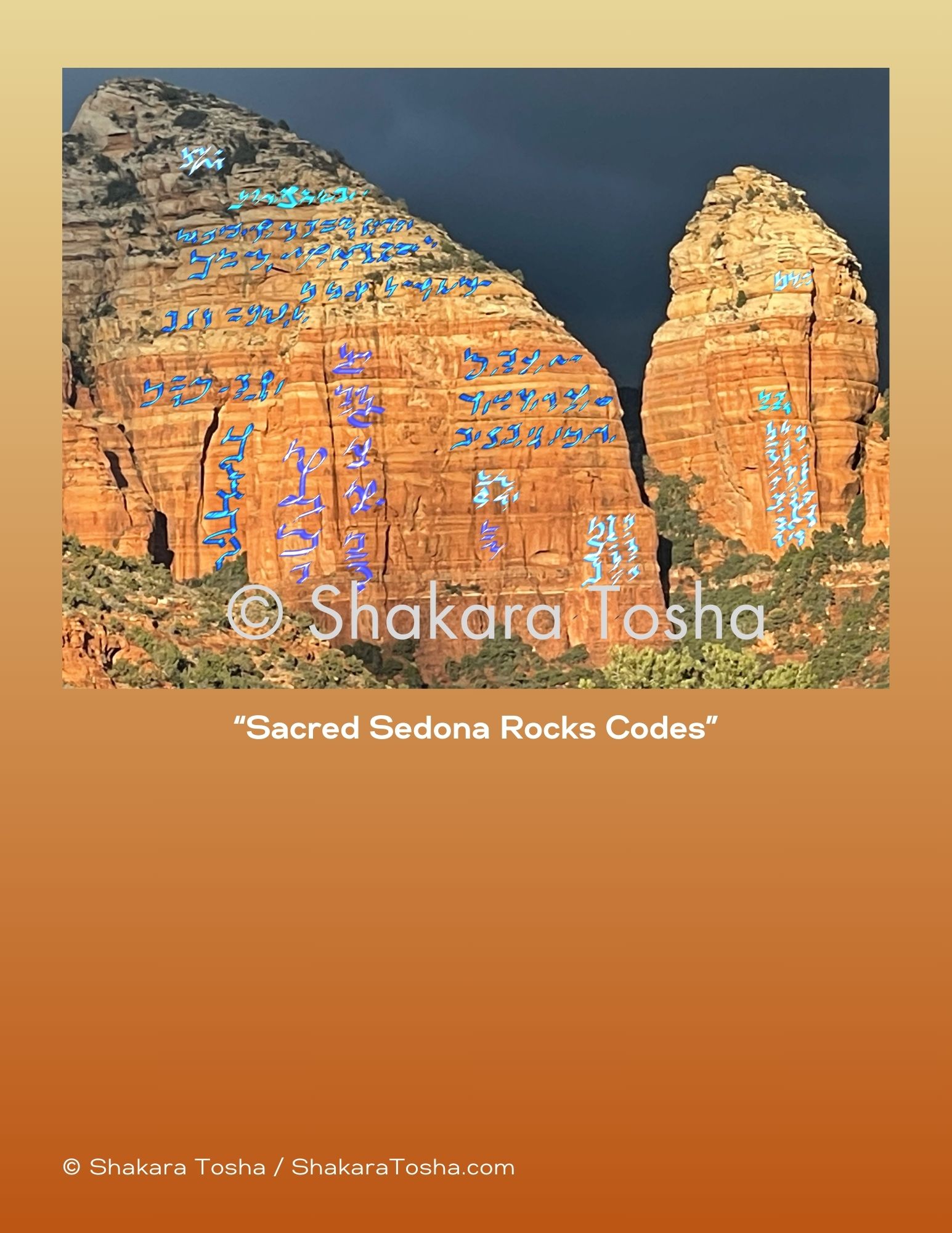 “Sacred Sedona Rocks Codes” Art Print — Shakara Tosha
