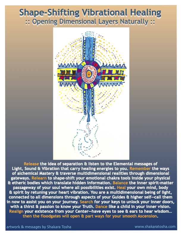 “Shape-Shifting Vibrational Healing” (Oracle Card) — Shakara Tosha