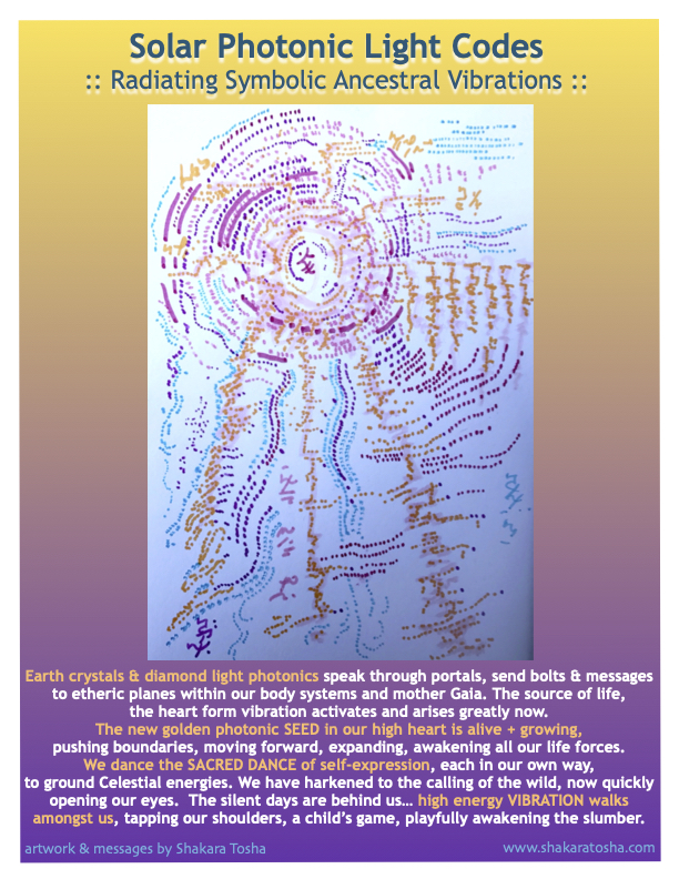 “solar Photonic Light Codes” Oracle Card — Shakara Tosha