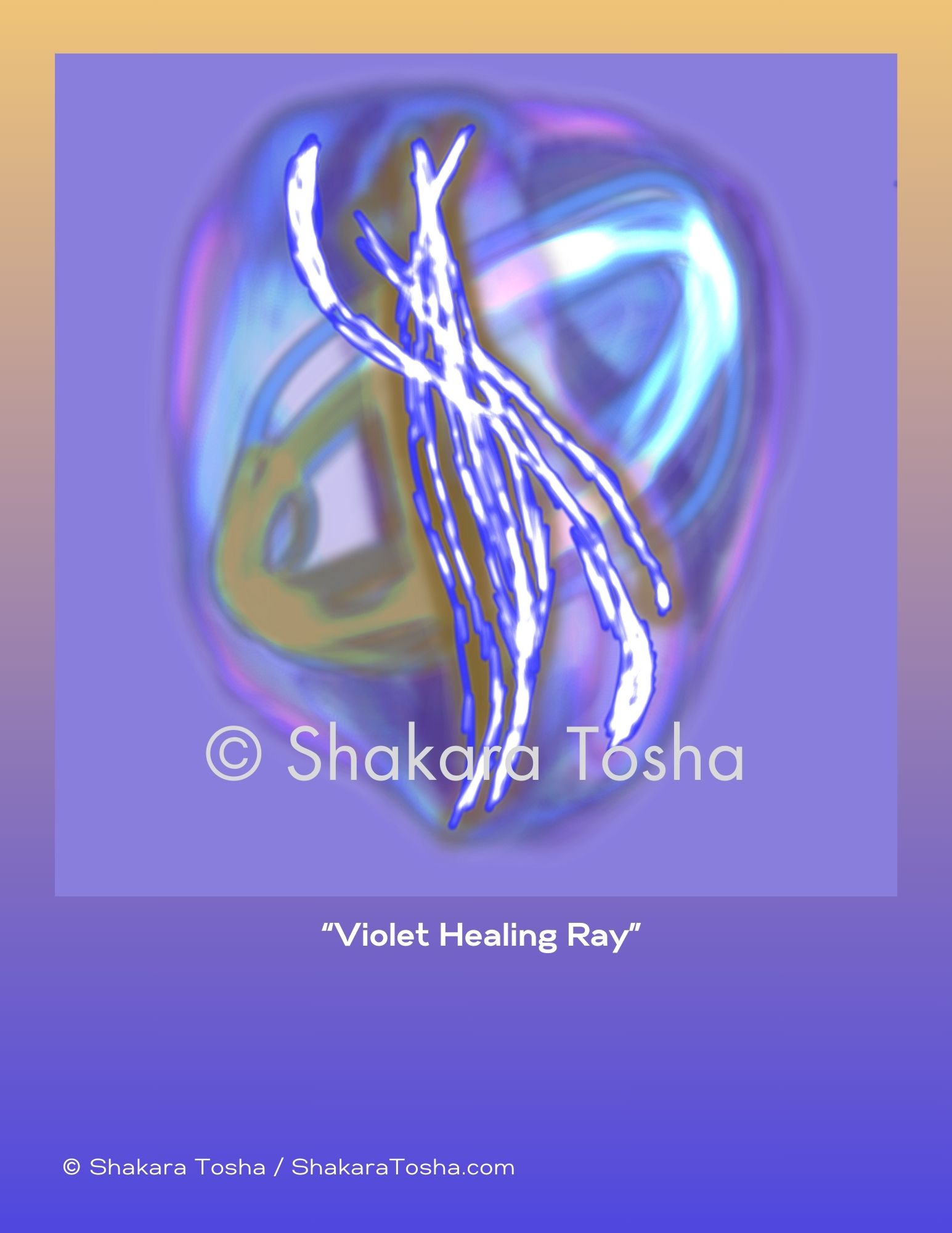“Violet Healing Ray” Art Print — Shakara Tosha